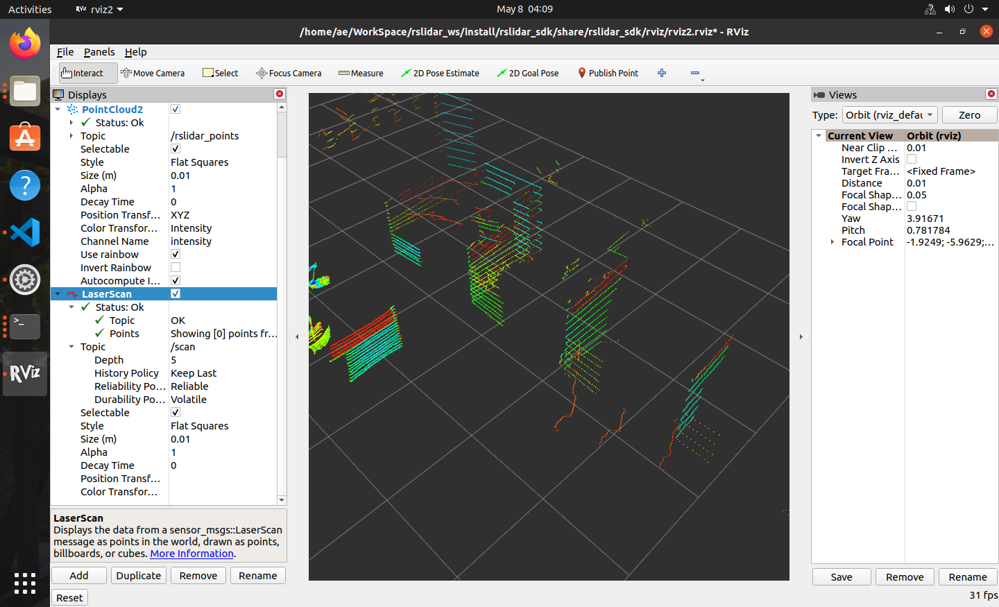 求助pointcloud_to_laserscan转换后rviz无法显示问题 | 鱼香ROS 求助pointcloud_to_laserscan转换后rviz无法显示问题 | 鱼香ROS